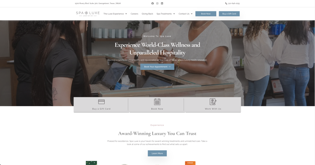 Contact Spa Luxe in Georgetown, TX | Book Your Spa Appointment Today